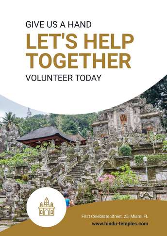 Boost Your Hindu Temples Business with Outdoor Banners Templates