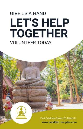 Top Outdoor Banners Templates for your Buddhist Temples Business