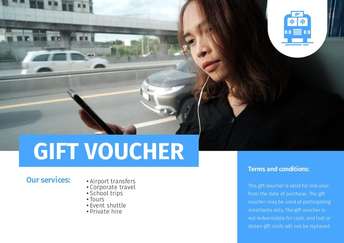 Boost Airport Shuttle Marketing with Top Voucher Brand Designs!
