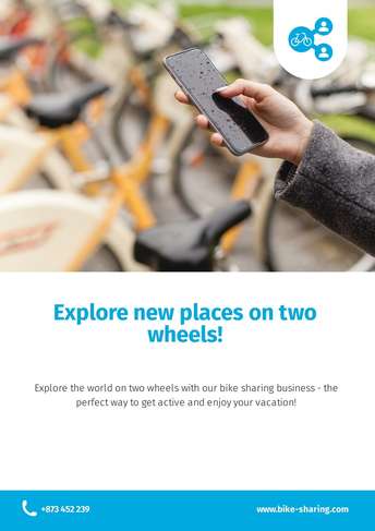Launch Your Bike Sharing Business with Seasonal Editable Designs