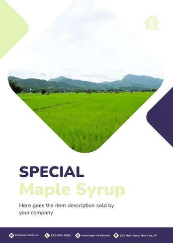 Launch Your Sugar Shacks: Editable Indoor Signage Designs in Seconds