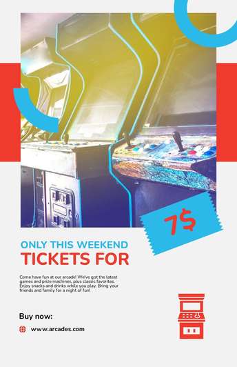Create Outdoor Banners for Arcades Business in Seconds: Editable Designs