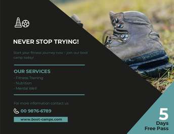 Launch Your Boot Camps Business Today with Editable Brand Material!