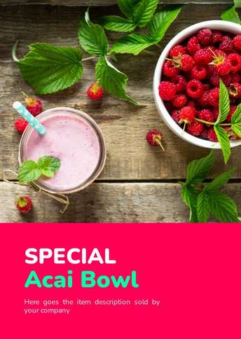 Launch Juice Bars & Smoothies with Indoor Signage in Seconds