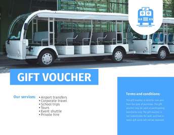 Boost Airport Shuttle Marketing with Top Voucher Brand Designs!