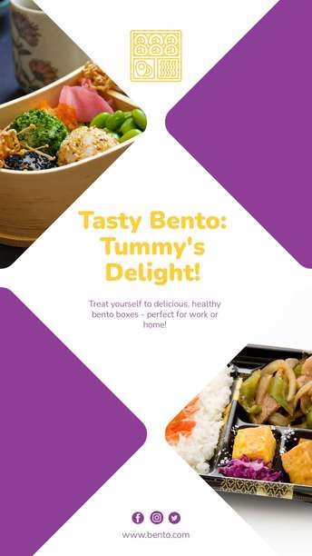 Launch Your Bento Business Today with Editable Brand Material!