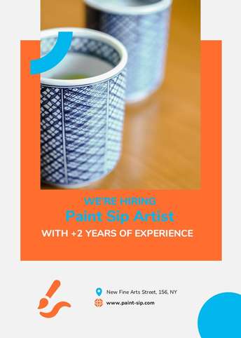 Level up your Paint & Sip business with stunning recruitment designs!