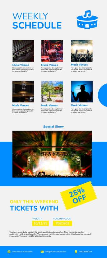 Top Newsletter Templates for Music Venues Business Success