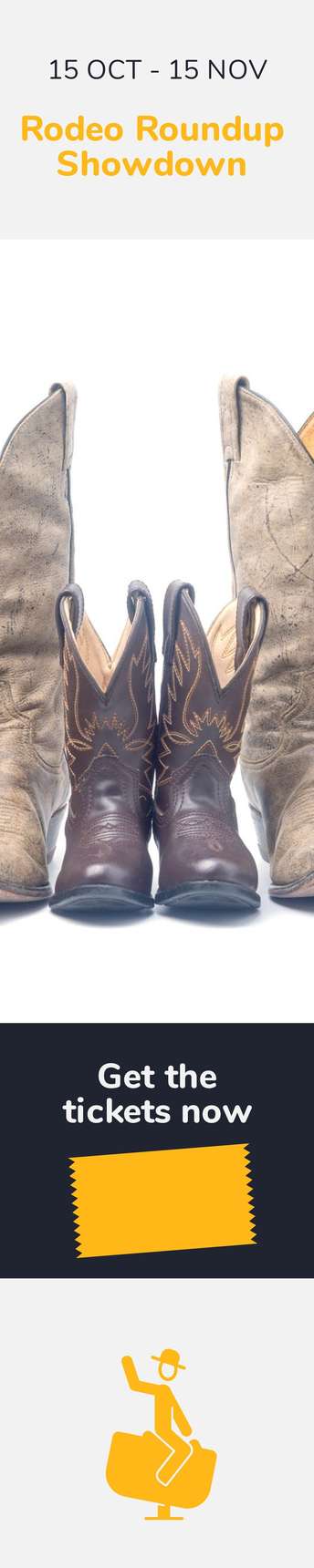 Launch Your Rodeo Business with Instantly Editable Web Ads!