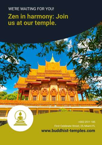 Create Editable Buddhist Temple Invitations in Seconds: Unleash Your ...
