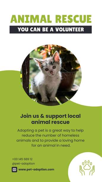 Launch your Pet Adoption Business with Instantly Editable Awareness ...
