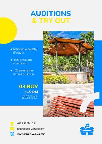 Unlock Success: Vibrant Recruitment Designs for Music Venue Growth!