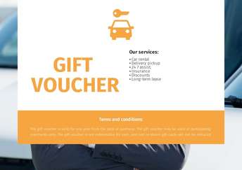 Instantly Create Voucher Designs for Your Car Rental Business