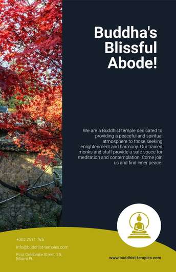 Top Outdoor Banners Templates for your Buddhist Temples Business