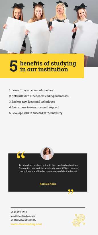 Winning Designs: Boost Cheerleading Marketing with Branded Newsletters!