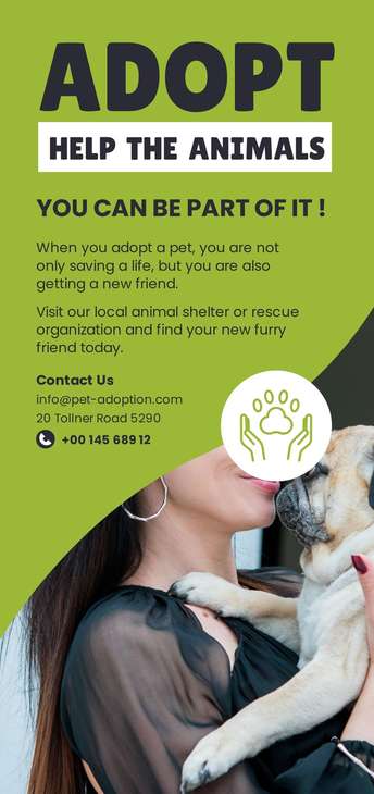 Launch your Pet Adoption Business with Instantly Editable Awareness ...