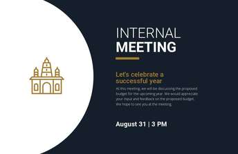 Launch Your Hindu Temples Business with Editable Internal Event Designs