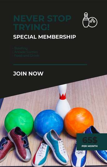 Launch Your Bowling Business with Outdoor Banners: Editable Designs