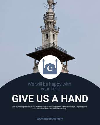 Enhance Mosque Marketing: Get the Best Volunteering Brand Designs!