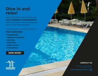 Dive into Success: Launch Your Swimming Pools Business with Editable ...