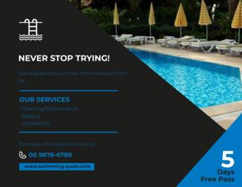 Dive into Success: Launch Your Swimming Pools Business with Editable ...