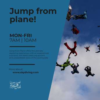 Skydiving Business Boost: Unleash Effective Branded Activity Designs!