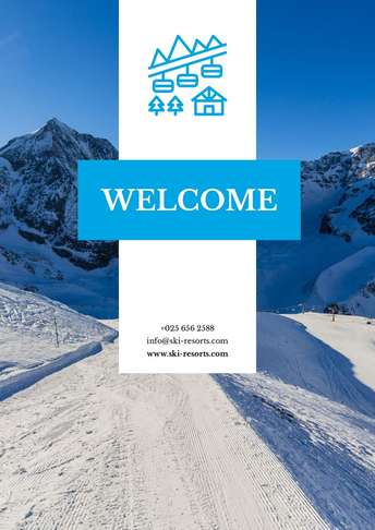 Launch Your Ski Resorts Business with Outdoor Banners - Editable Designs