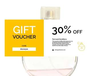 Boost Perfume Sales: Top-notch Voucher Design for Marketing Success!