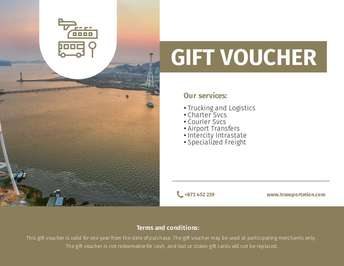 Instantly Create Voucher Designs for Your Transportation Business