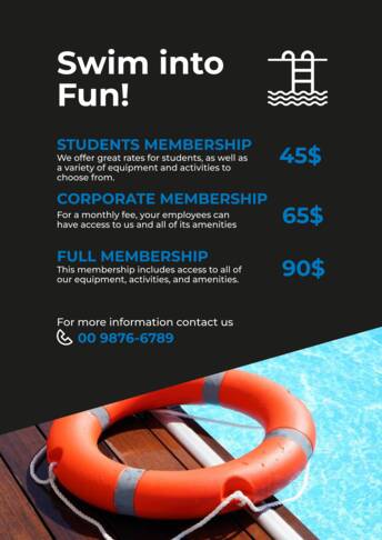 Launch Your Swimming Pools Business with Editable Outdoor Banner Designs