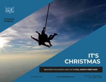 Skydiving Business Boost: Unleash Branding Power with Editable Materials!