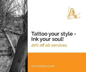 Optimize Tattoo Business with Best Web Ads Designs Templates