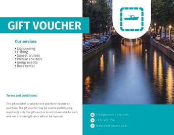 Top Voucher Templates for Boat Tours Business - Get the Best!