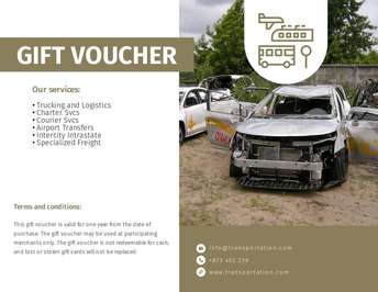 Instantly Create Voucher Designs for Your Transportation Business