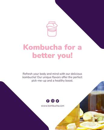 Boost Your Kombucha Business with Branded Editable Marketing Materials