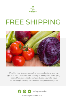 Boost Business with Speedy Pinterest Format Free Shipping Templates on ...