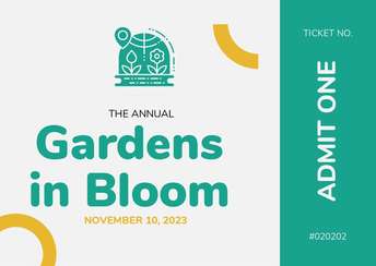 Bloom & Boost: Unbeatable Voucher & Ticket Designs for Gardens!