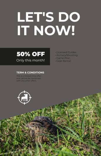 Top Outdoor Banners Designs for Wildlife Hunting Ranges Business