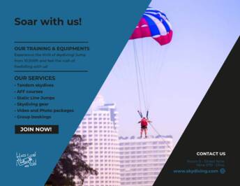 Skydiving Business Boost: Unleash Branding Power with Editable Materials!
