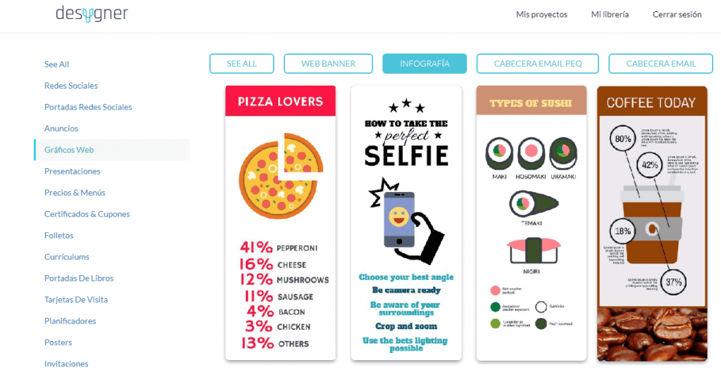 How to make an infographic for free online with Desygner