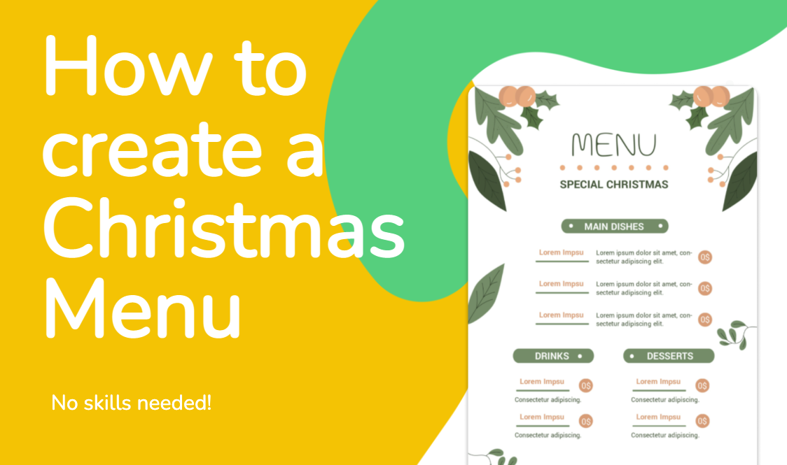 How to design an awesome Christmas Menu for your business